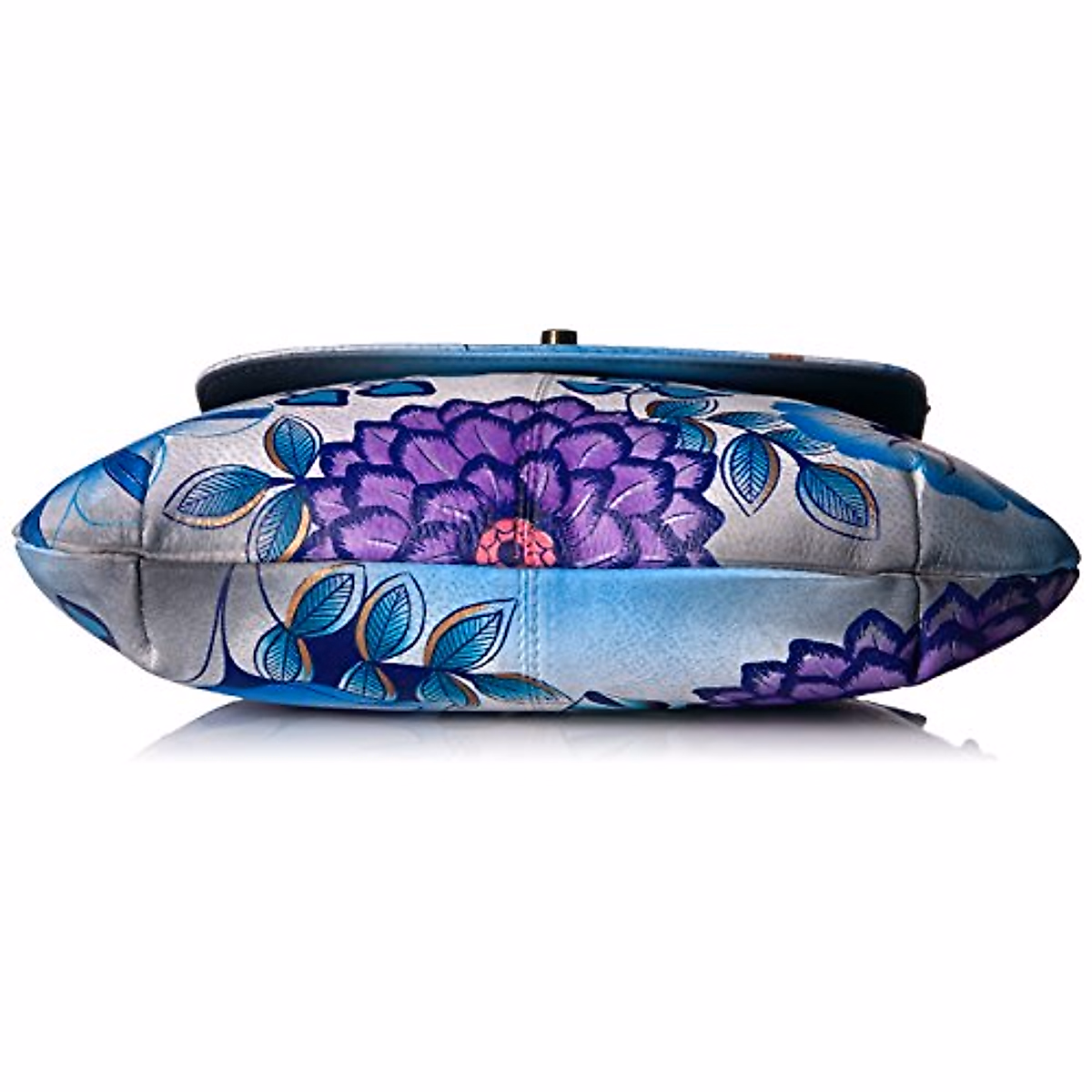 Anna by Anuschka Medium Flap-Over Crossbody, Summer Bloom Blue