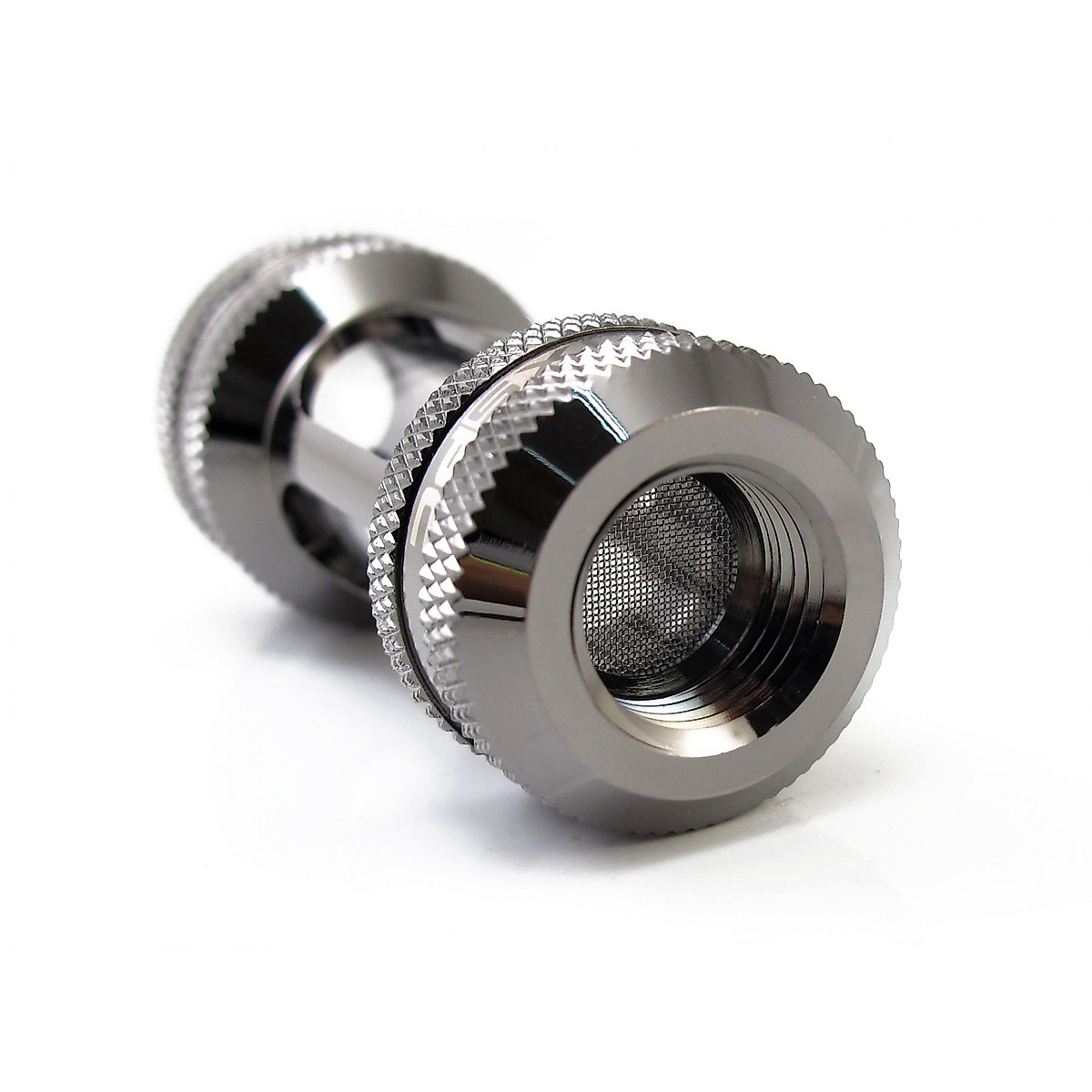 XSPC G1/4" Inline Filter, Black Chrome