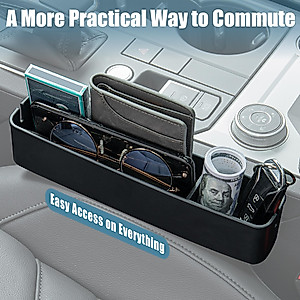 Paffenery 1 Pcs Car Seat Gap Filler Organizer Storage Box for Car Seat Organizer Between Seats, Car Organizers and Storage Front Seat Gap