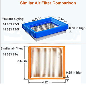 Fremnily 2 Pack 14-083-22-S Air Filter Compatible with Kohler XT650 XT675 XT775 XT800 XTX650 XTX675 Engines