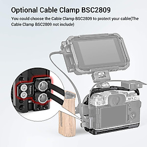 SmallRig X-T4 Camera Cage for FUJIFILM X-T4, Aluminum Alloy Cage with NATO Rail and Cold Shoe Mount for Microphone and Light CCF2808