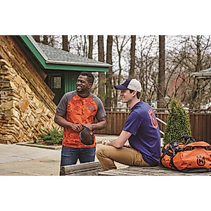 Husqvarna Short Sleeve Unisex T-Shirt, Orange, Large