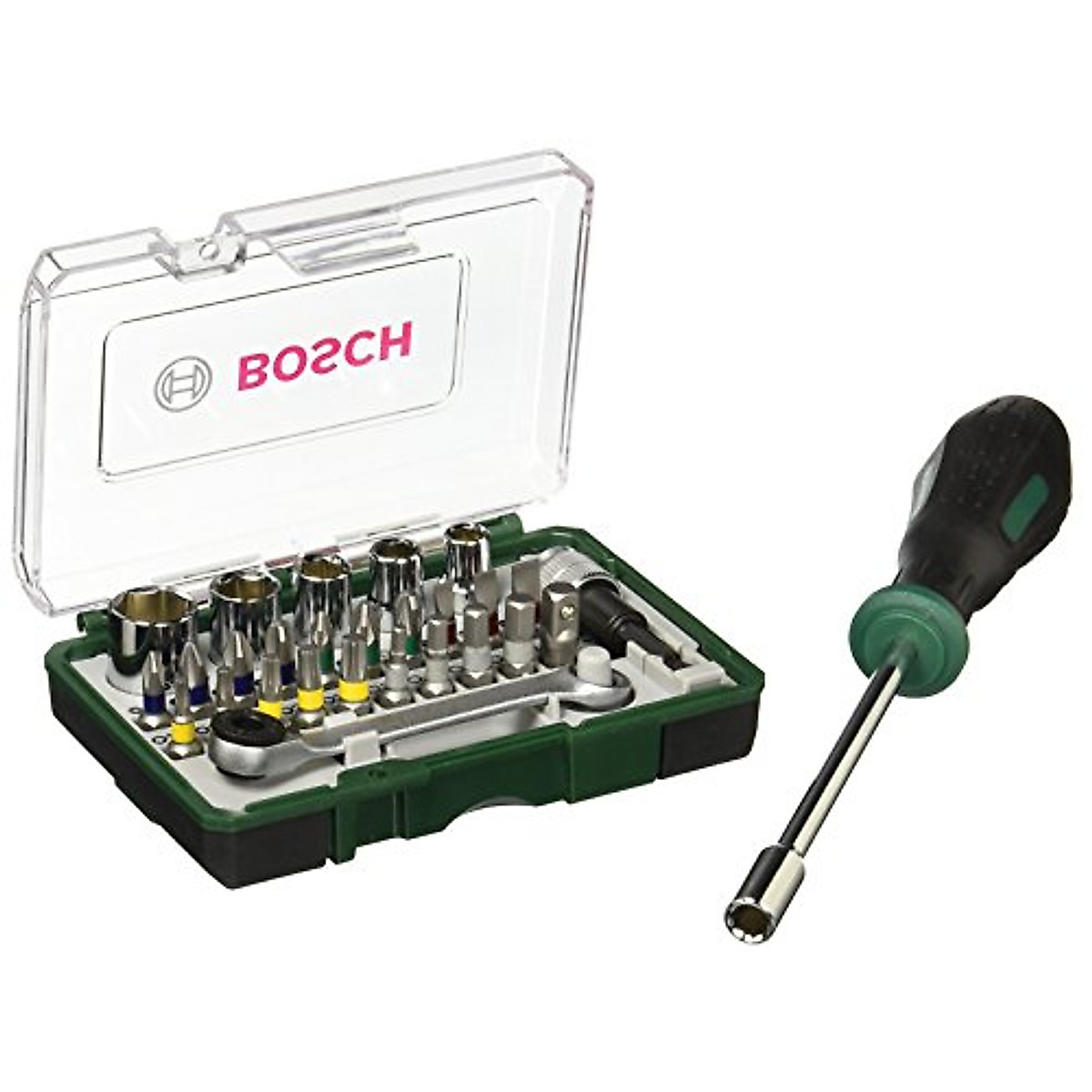 Bosch Home and Garden 2607017331 Bosch 2607017331-Set 27uds atornillar + atornillador Manual