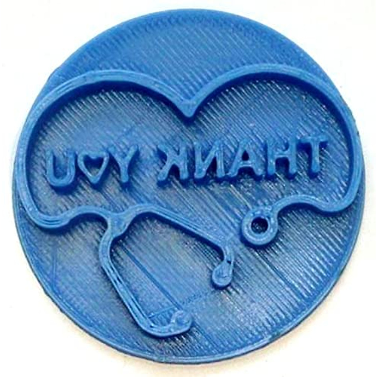 Thank You Words with Stethoscope Nurses Doctors Cookie Stamp Embosser dhrastore011