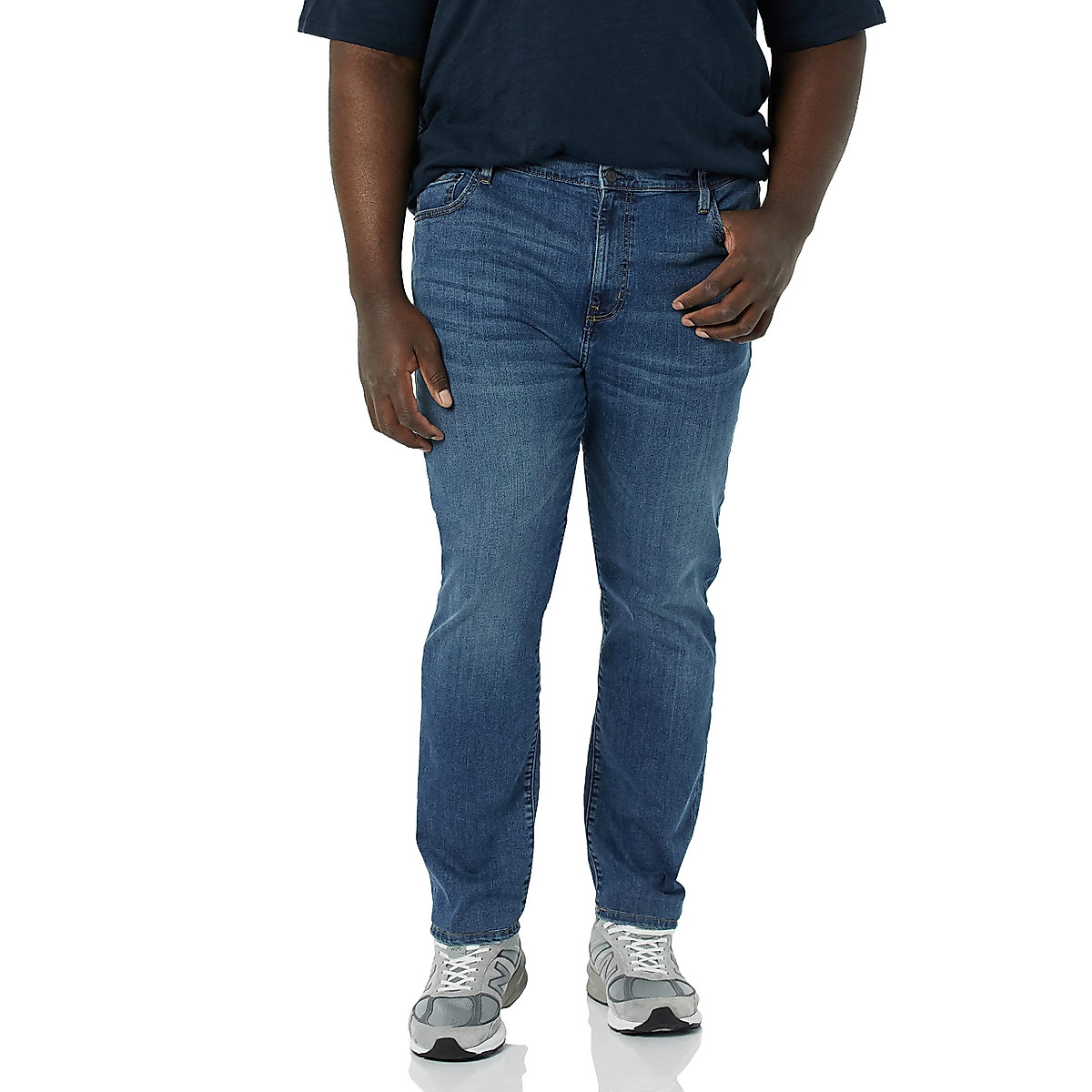 Amazon Essentials Skinny Jeans for Men - High Stretch Denim, Comfortable Fit, Skinny-fit Style, Dark Wash, 34W x 28L