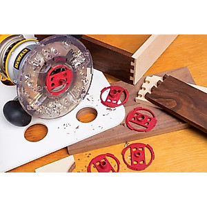 Milescraft 1201 Base Plate/Bushing Set for Routers Medium