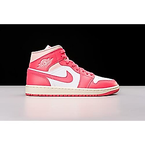 Jordan 1 Mid Women White/Sea Coral-Atmosphere BQ6472-186 7