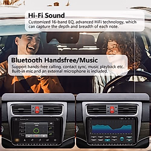 Car Stereo Radio Receiver with Wireless Apple Carplay Android Auto, 9 Inch Touch Screen with Bluetooth WiFi GPS Navigation SWC Backup Camera, for Volkswagen Jetta Skoda Golf Tiguan Passat Seat 2+32GB