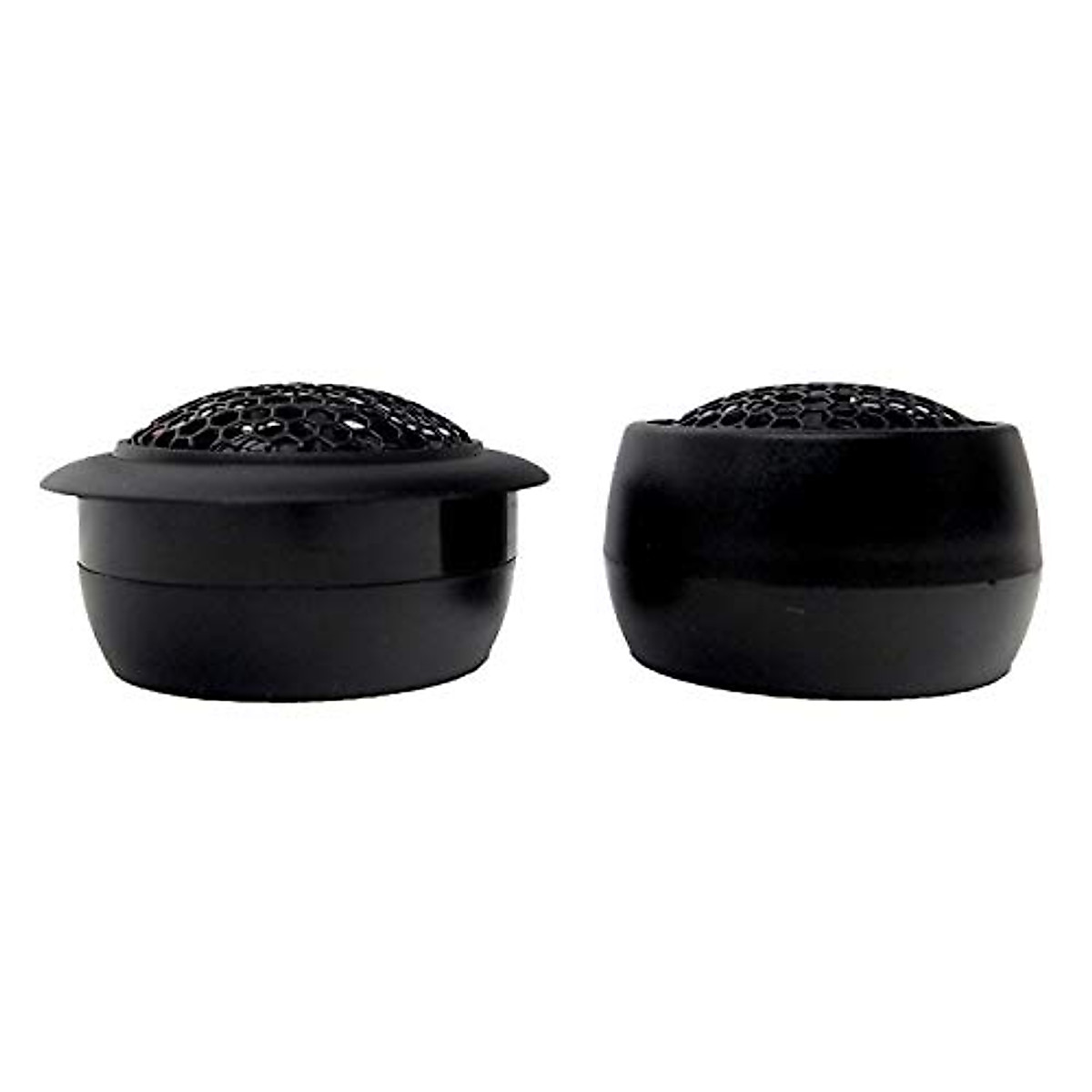 BZRK Audio SQ-T100 1 inch Silk Dome Tweeters for Car Audio (Pair) - 120 Watts Max (Each) - with Bass Blockers and Pods for Flush or Surface Mount