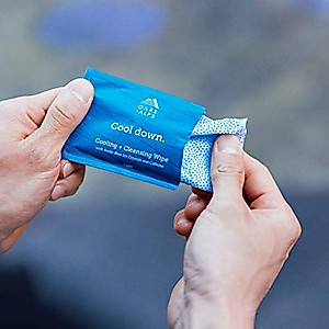 Oars + Alps Face and Body Wipes, Dermatologist Tested Skin Care Infused with Caffeine and Menthol, TSA Approved, 14 Wipes Total