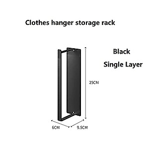 N/B Hanger Organizer, heaohu Single Row Large Capacity Multifunctional Magnetic Washing Machine Clothes Hangers Storage Rack, Artifact Balcony Finishing Clothing Rack Clip Free Punch Racks White