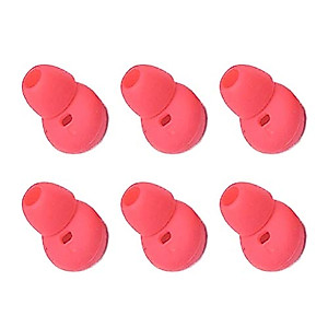 Earphone Sleeve- 5 Pairs Headset Cover Silicone Anti- Slip Replacement Earpads Ear Gel for Gear Circle SM- R130 (Watermelon Red) Earphone Sleeve