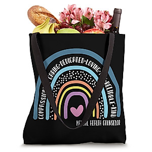 Mental Health Counselor Cute Rainbow Tote Bag