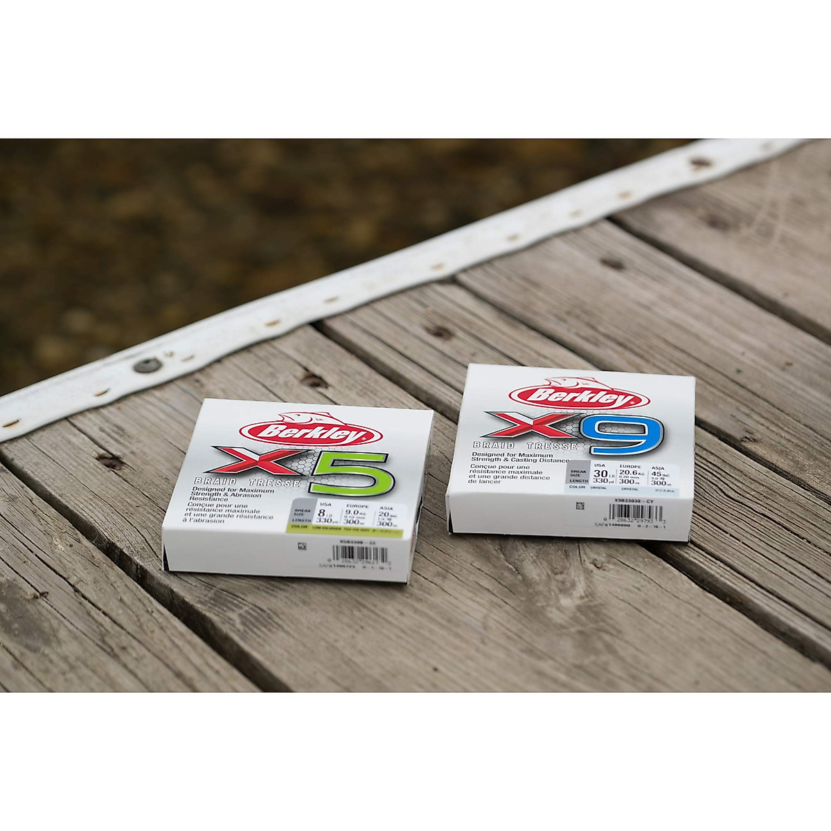 Berkley x9 Braid Superline, Crystal, 20lb test | 37 lbC | 17.0kg, 164yd | 150m Fishing Line, Suitable for Freshwater and Saltwater Environments