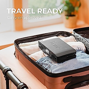 Halo Automotive Bolt Air 58830 mWh Portable Emergency Power Kit with Tire Pump, 4 Interchangeable Air Nozzles, Extra Accessory Kit, Car Jump Starter, and Car Charger - Camouflage