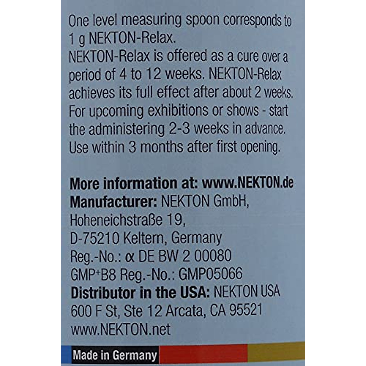 Nekton-Relax for Nervous and Noisy Birds (1.23 oz)