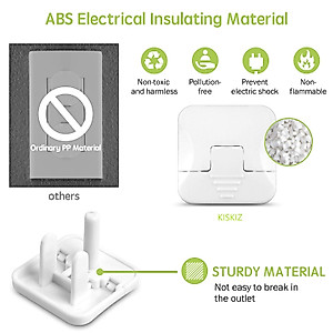 Outlet Covers Baby Proofing with Hidden Pull Handle (50 Pack) Plug Covers Prevent Electric Shock from the Source of the Outlet Plug Child Proof Outlet Covers 3-Prong Child Outlet Protectors Outlet Cap