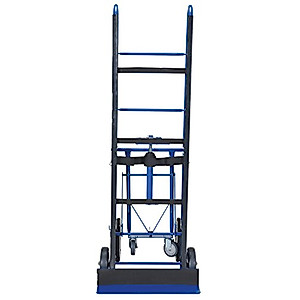 Vestil APPL-1200-66 Steel Appliance Cart with Ratchet, Swivel Rubber Wheels, 1,200 lb. Load Capacity, 66-3/4" Height x 24" Width X 17" Depth
