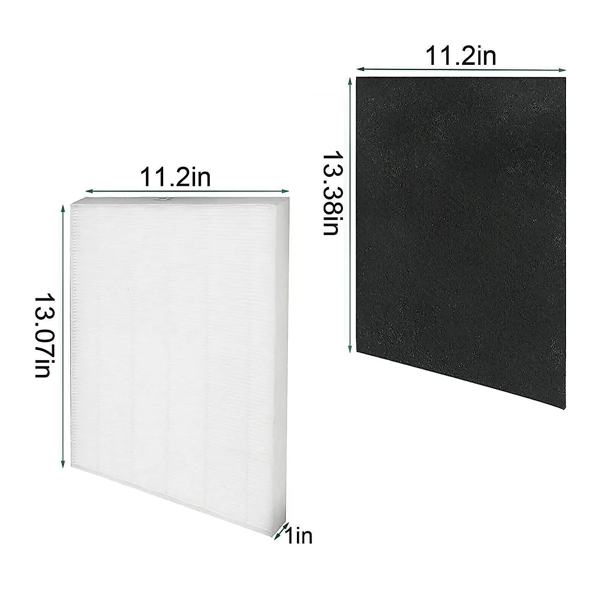 SCREENTRONICS H13 True HEPA Filter S & Carbon Pre Filters Compatible Replacement for Winix C545 Air Purifier Part# 1712-0096-00 (1x True HEPA Filter + 4X Activated Carbon Filters)
