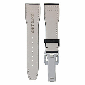 Ewatchparts 20-21-22-23MM LEATHER WATCH BAND STRAP COMPATIBLE WITH IWC PILOT PORTUGUESE TOP GUN + CLASP