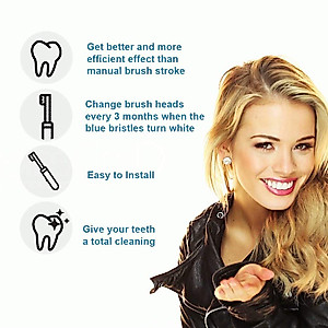 Oralfit Electric Toothbrush Heads Replacement for Oral B, 8 pcs Brush Heads Compatible with Braun Dual Clean 3D Excel Advance Power Smart Series Pro-Health