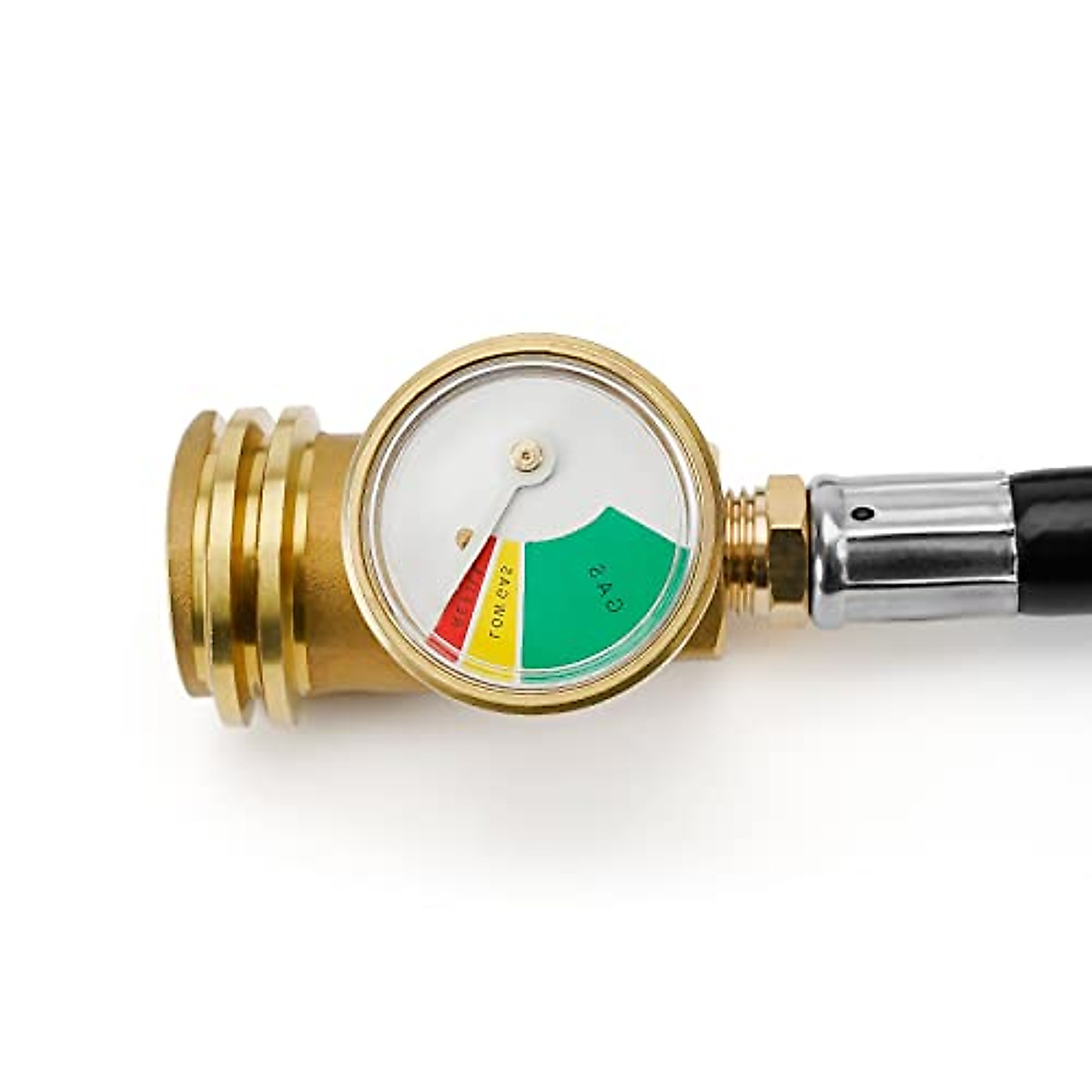 Stanbroil 12 FT Propane Extension Hose with Gauge - Leak Detector Replacement for Propane Appliances,Standard P.O.L.