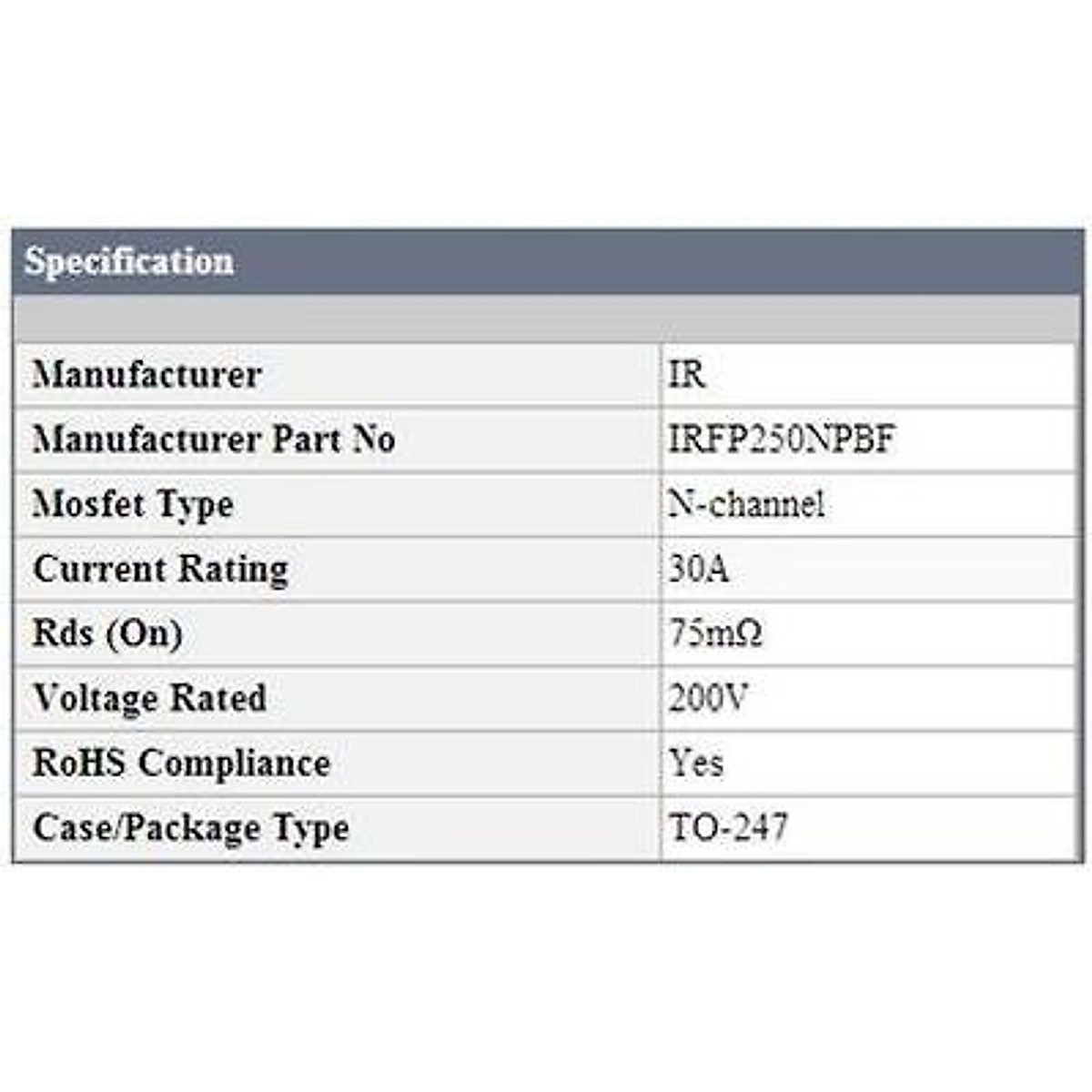 Jekewin 2 pcs of IRFP250 IRFP250N MOSFET FET N-Channel 30A 200V