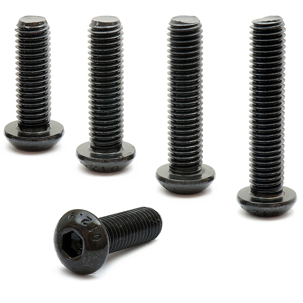 MonsterBolts - M3 x 20mm Button Head Socket Cap Screws, ISO 7380, Alloy Steel, Black Oxide, 50 Pack