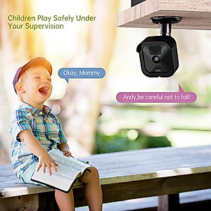 AOTNEX Blink Outdoor Camera Mounts (3rd Gen) 3 pcs, Weatherproof Protective Housing Cover with 360 Degree Adjustable Wall Mount for Blink Outdoor Security Camera System (Outdoor Black)