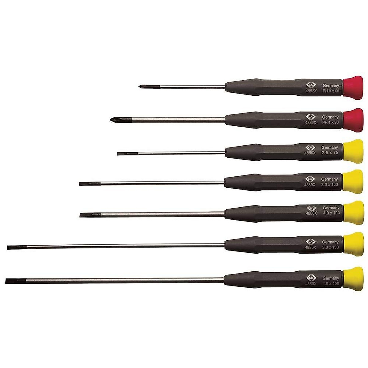C. K Tools T4883X Precision Slotted/Phillips Screwdriver Set, 7-Piece