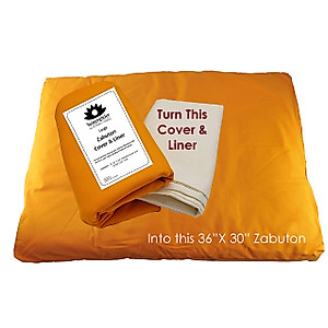 Waterglider International Zabuton Cover and Liner | Cover & Liner Only | 100% Cotton | You Chose Your Own Fill (Midnight Blue, 36)