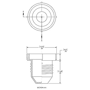 Caplugs PD-30 PD Series – Plastic Threaded Plug for Flared JIC Fittings, 1000 Pack, Red LD-PE, Thread Size 3/8"-24 Open End Protection, Leak Prevention, Automotive, Hydraulic Systems (99191172)