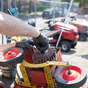 X3 Black Nitrile Disposable Industrial Gloves 3 Mil, Latex/Powder-Free, Food-Safe, Non-Sterile, Textured, X-Large, Box of 100