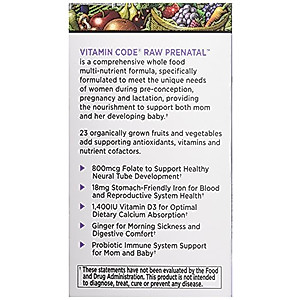 Garden of Life Vitamin Code RAW Prenatal, 90 Capsules by Garden of Life