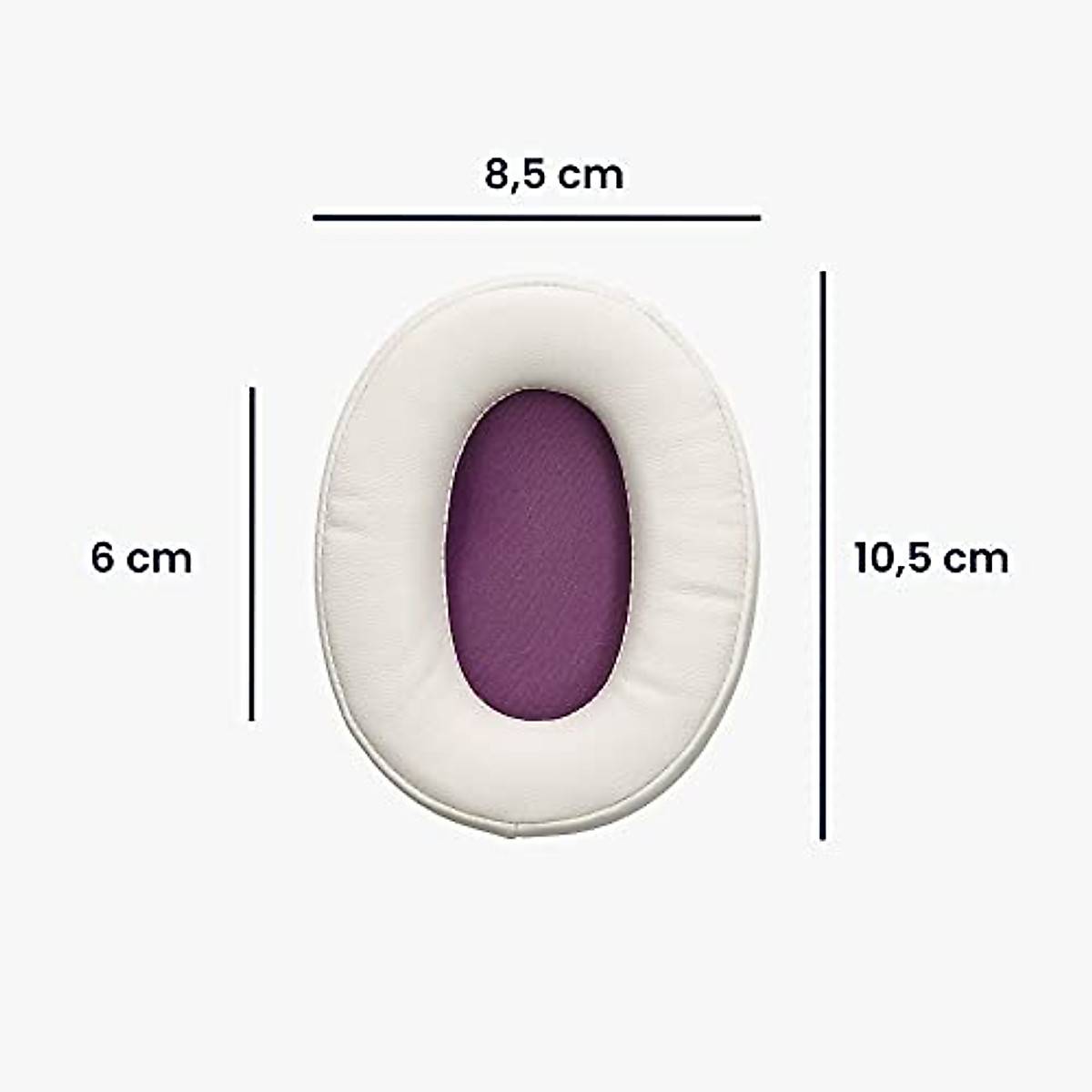 kwmobile Ear Pads Compatible with Kingston Hyper X Cloud Alpha/Cloud Alpha S/Cloud Flight/Cloud Flight S Earpads - 2X Replacement for Headphones - White