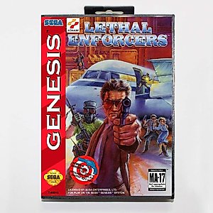 ROMGame Lethal Enforcers Game Cartridge 16 Bit Md Game Card With Retail Box For Sega Mega Drive For Genesis