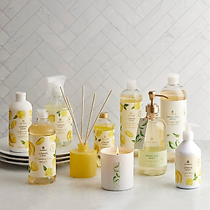 Thymes Lemon Leaf Dishwashing Liquid Soap - Eco Friendly Dish Soap Liquid for Dish Washing - Household Cleaning Supplies - 16 fl oz