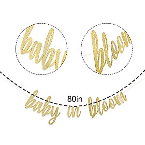 Baby in Bloom Banner - Baby in Bloom Shower, Baby Shower Decorations, Floral Theme Baby Shower Decorations, Flower Baby Shower Banner