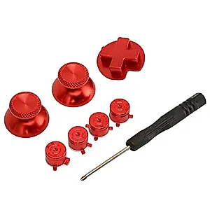 Game Controller Button Gamepad Metal Button Aluminum Alloy D Pad ABXY Fabric