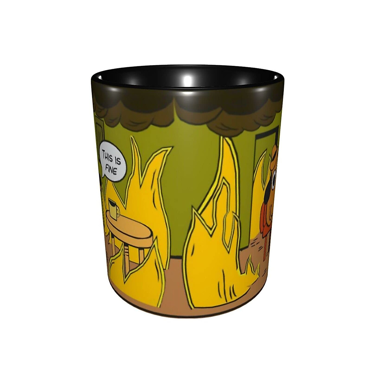 POOTRY This Is Fine Dog Mugs Funny Coffee Mug Can Be Used To Decorate The Table. It's A Good Gift for Men And Women Are Good Choices For Drinking Water At Home And Office,11 Ounce