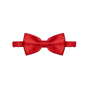 Burlet Bow Tie - Red Bow Tie - Bow Tie For Men - Bowtie Men - Silk Look