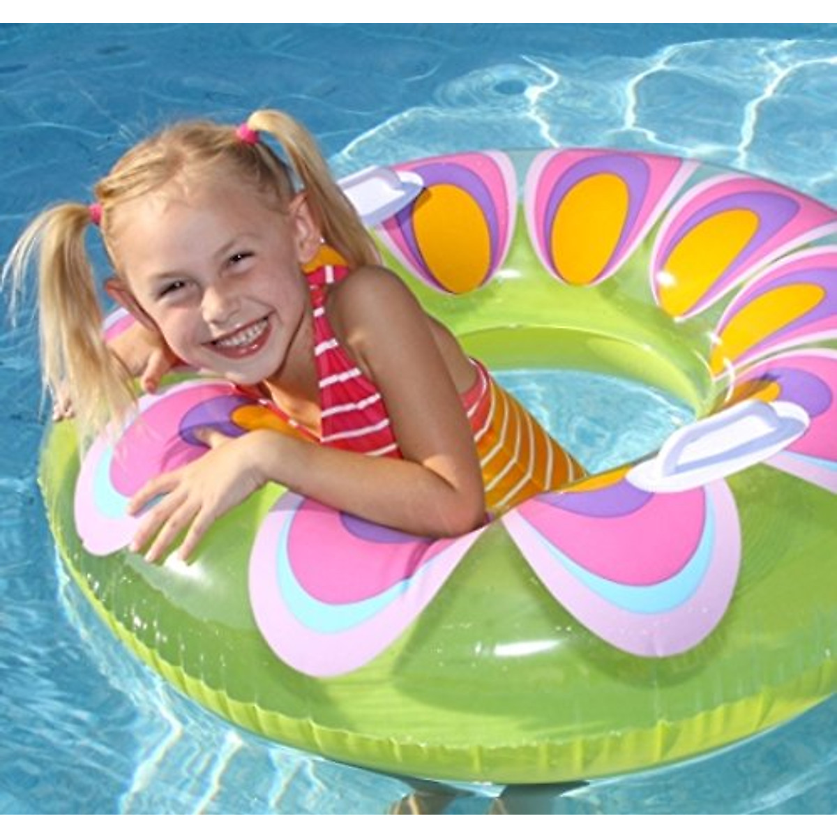 15x30 Pool Liner for Above Ground Swimming Pools - HD Sea Glass and Blue Waves - 15 Foot by 30 Foot Overlap Oval Swimming Pool Liner - 25 Gauge Vinyl - Laguna Mist Pattern Oval Swimming Pool Liner