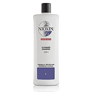 Nioxin System 6 Cleanser Shampoo, Bleached & Chemically Treated Hair with Progressed Thinning, 33.8 Fl Oz (Pack of 1)