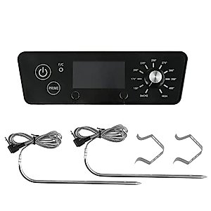 Digital Thermostat Controller Board Kit Replacement for Pit BOSS 3/4/5 Series Vertical Pellet Smoker, Equipped with Two Digital Meat Temperature Probes