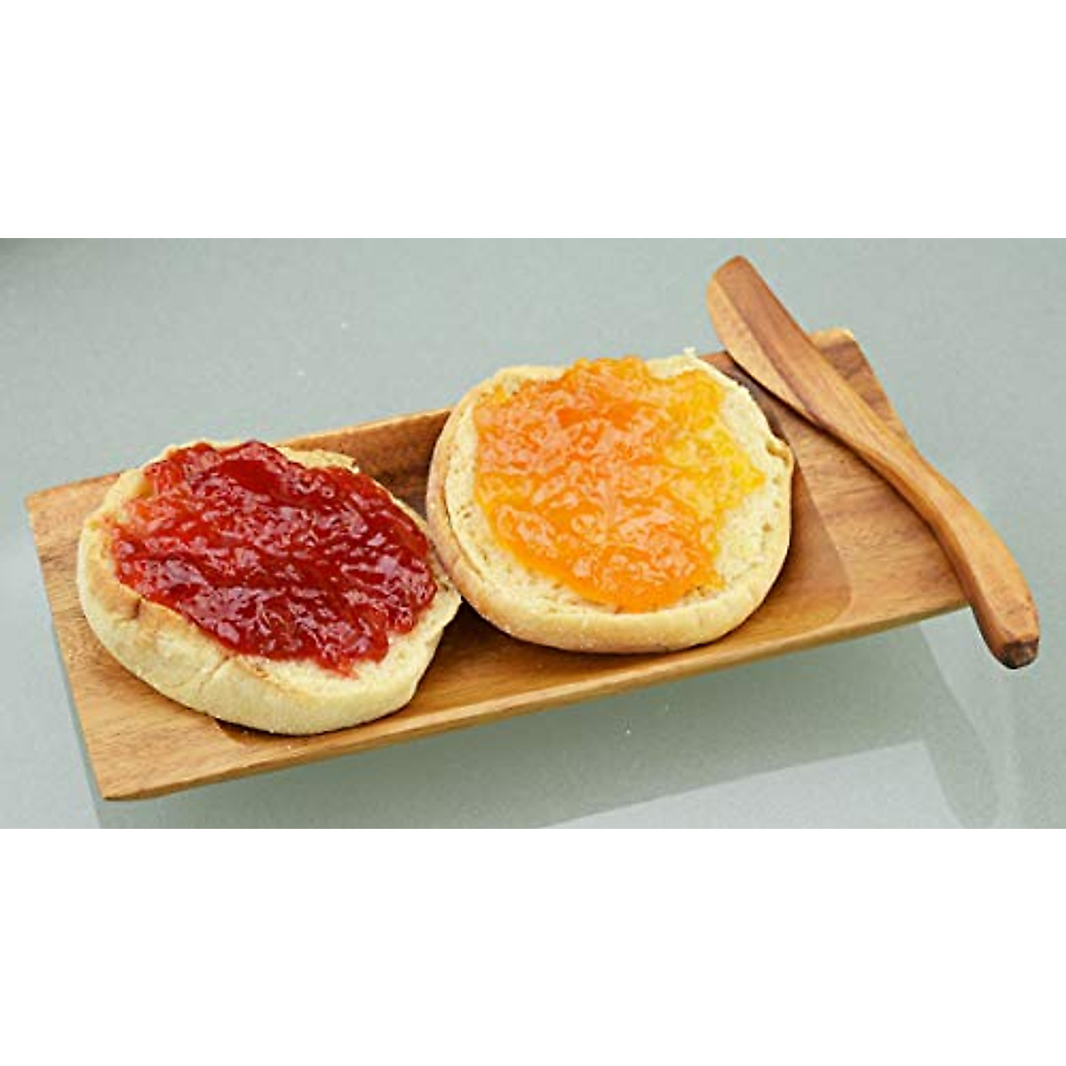 Pacific Merchants Acaciaware 9 x 4 Inch Appetizer Tray, Set of 4