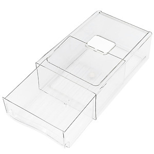 Fridge Drawers, Refrigerator Organizer Bins with Pull-Out Drawer, Stackable Refrigerator Drawers Set for Save Vertical Space, Clear Fridge Drawer for Storage Clear for Food, Drinks, Vegetable(S)