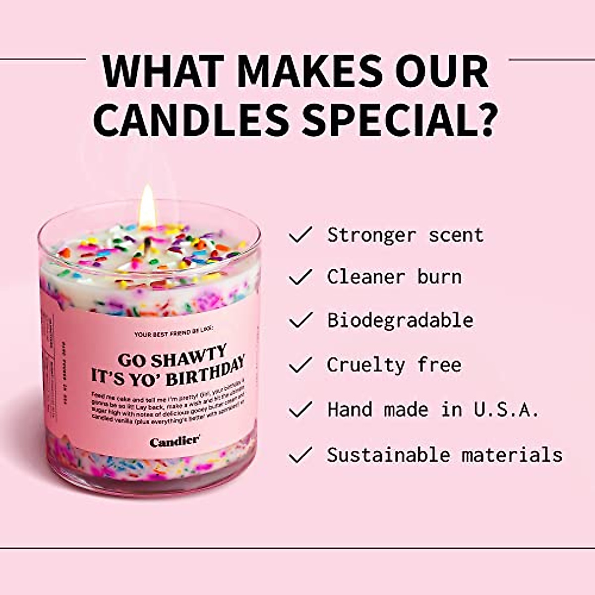 Ryan Porter “Birthday Cake” Candle - 100% Natural & Vegan - Made of Hand-Poured Soy Wax & Cotton Wick - Smells Gooey Buttercream, Bourbon & More - Paraben, Phthalate, Lead-Free Decor Candle