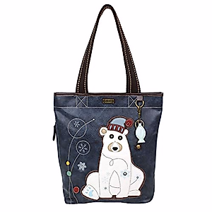 Chala Polar Bear Everyday Zip Tote Shoulder Bag