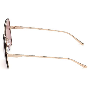 Tom Ford Scout TF 656 28Z Gold Metal Pilot Sunglasses Pink Lens