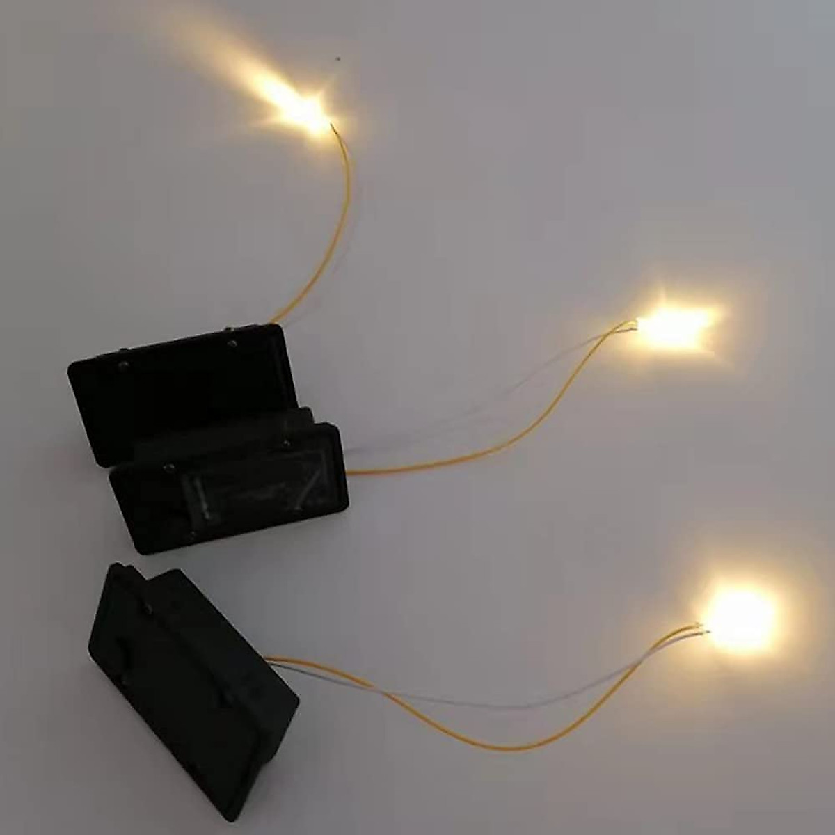 NF 2pcs Replacement Battery Storage Boxes for Outdoor Garden Lawn Square Solar LED Light with Waterproof OnOff Switch Home Solar Lamp Hanging Lantern Led Accessories